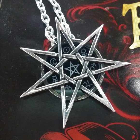 Alchemy Gothic | Accessories | Elven Star Necklace Wiccan Septagram 7 ...